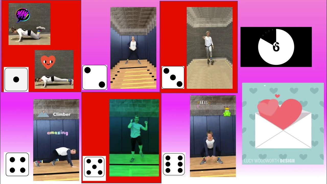 Roll the Dice Valentine's Day Theme - Brain Break, PE Warm Up, Kid's ...
