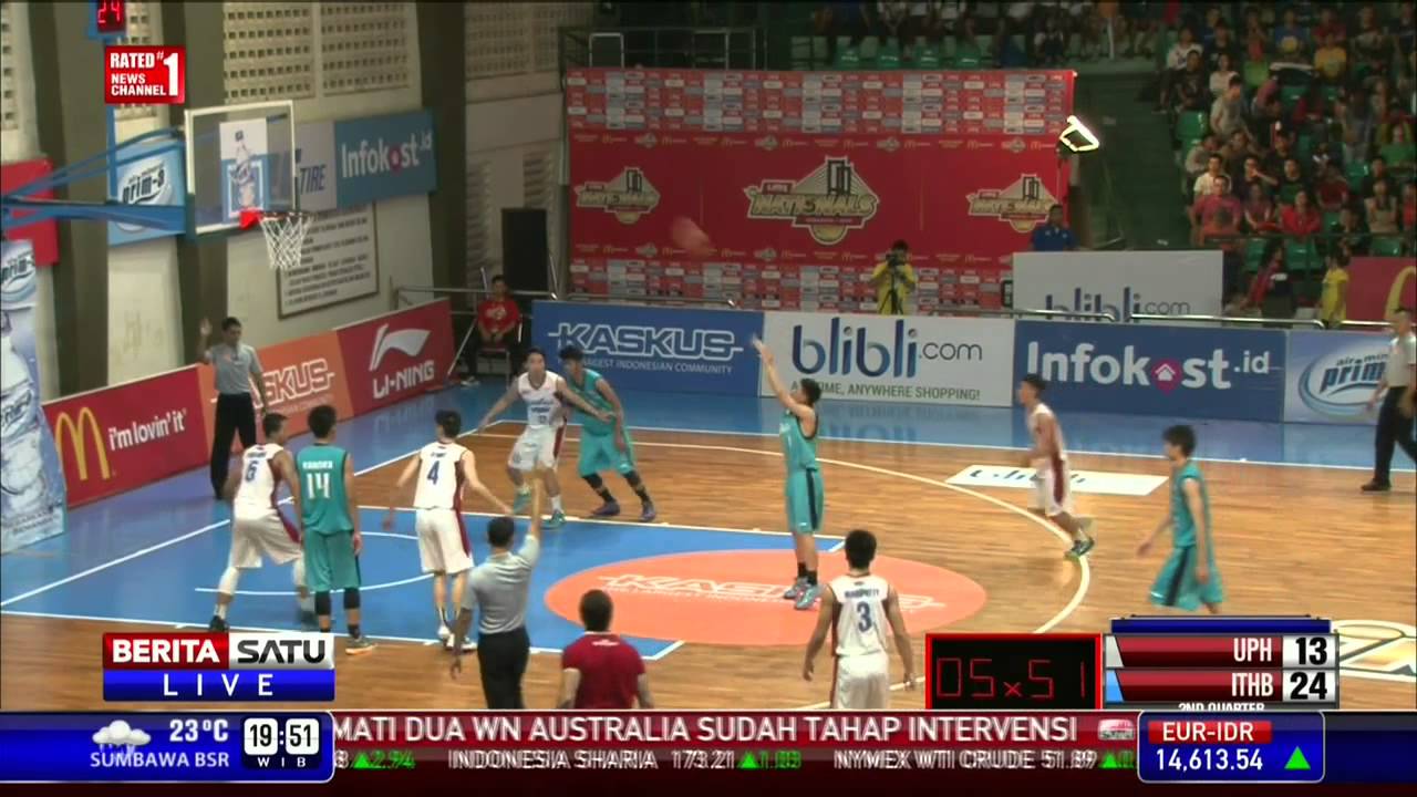 LIMA Basket Nasional 2015 (Men's Final) : UPH vs ITHB (Q2) - YouTube