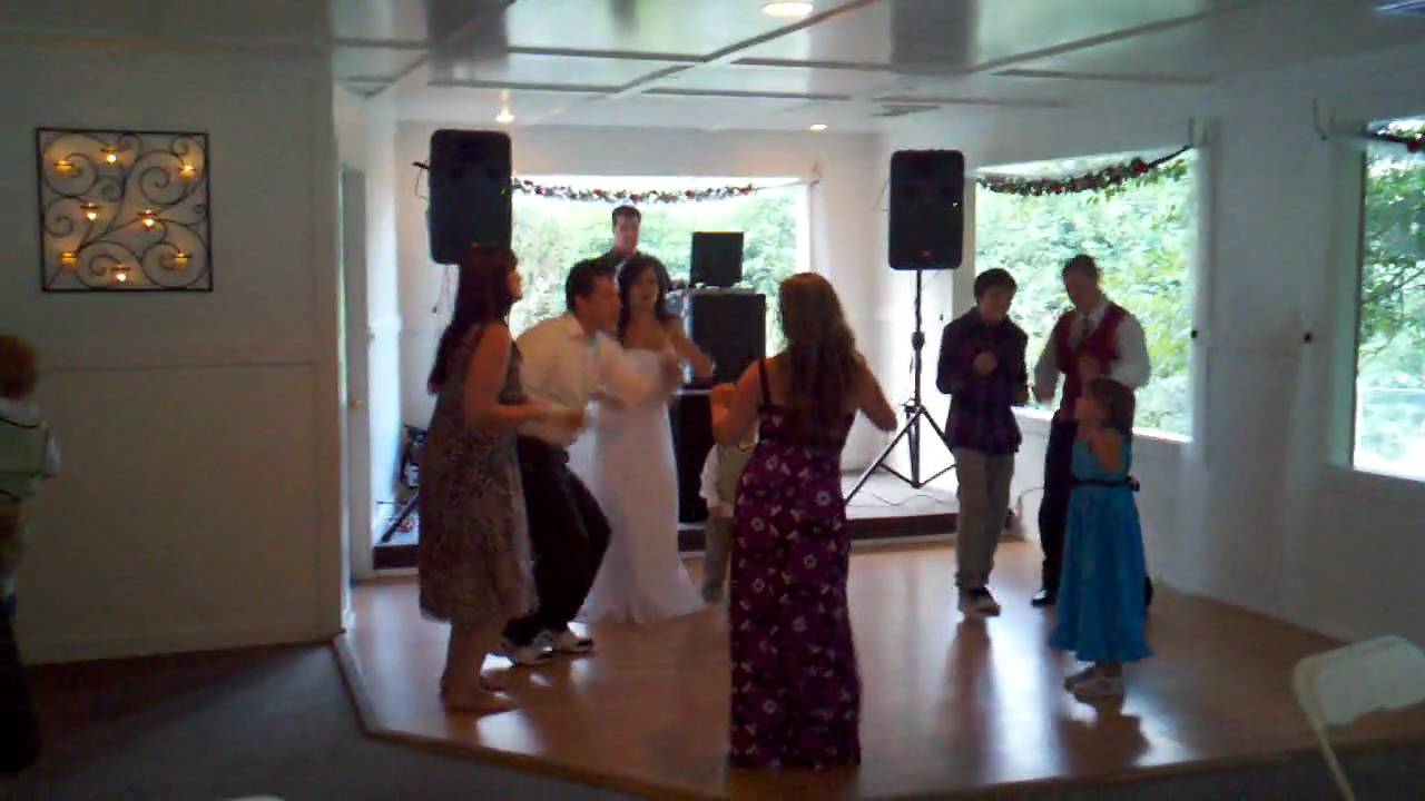 The chicken dance at my my son Zakks wedding - YouTube