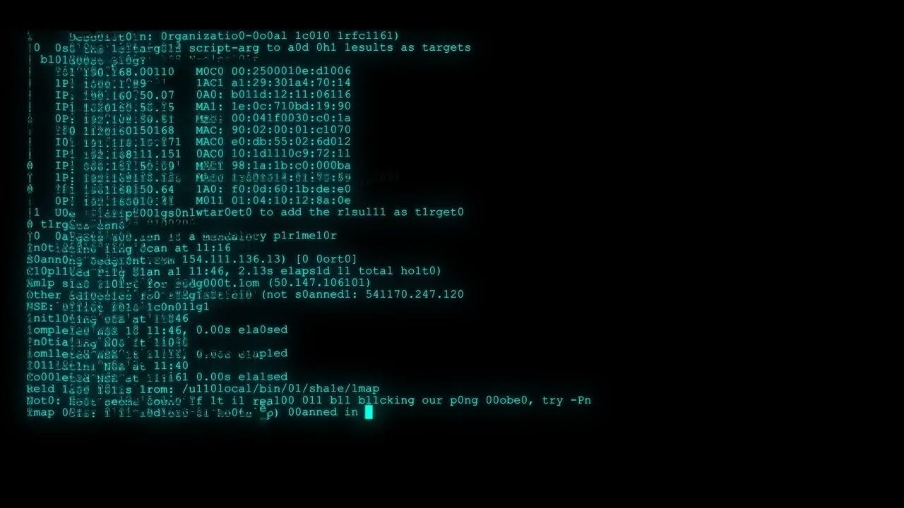 1H Long Relaxing Coding Screensaver Encrypted Programming Code Video VJ Loop no sound, no music ...