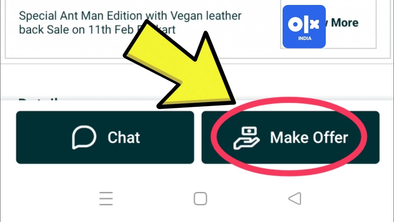 OLX App Mein Kisi Ko Offer Kaise Dete Hain | Make Offer In Olx India ...