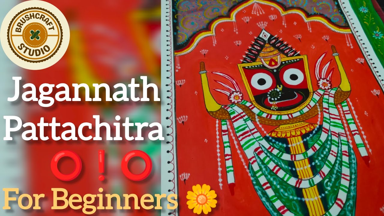 How to draw pattachitra of Lord Jagannath🙏||Pattachitra for Beginners🌼 ...