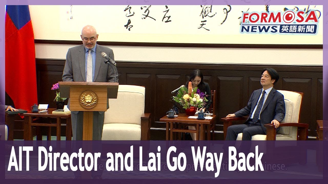 New AIT director and President Lai share kind words at Presidential ...