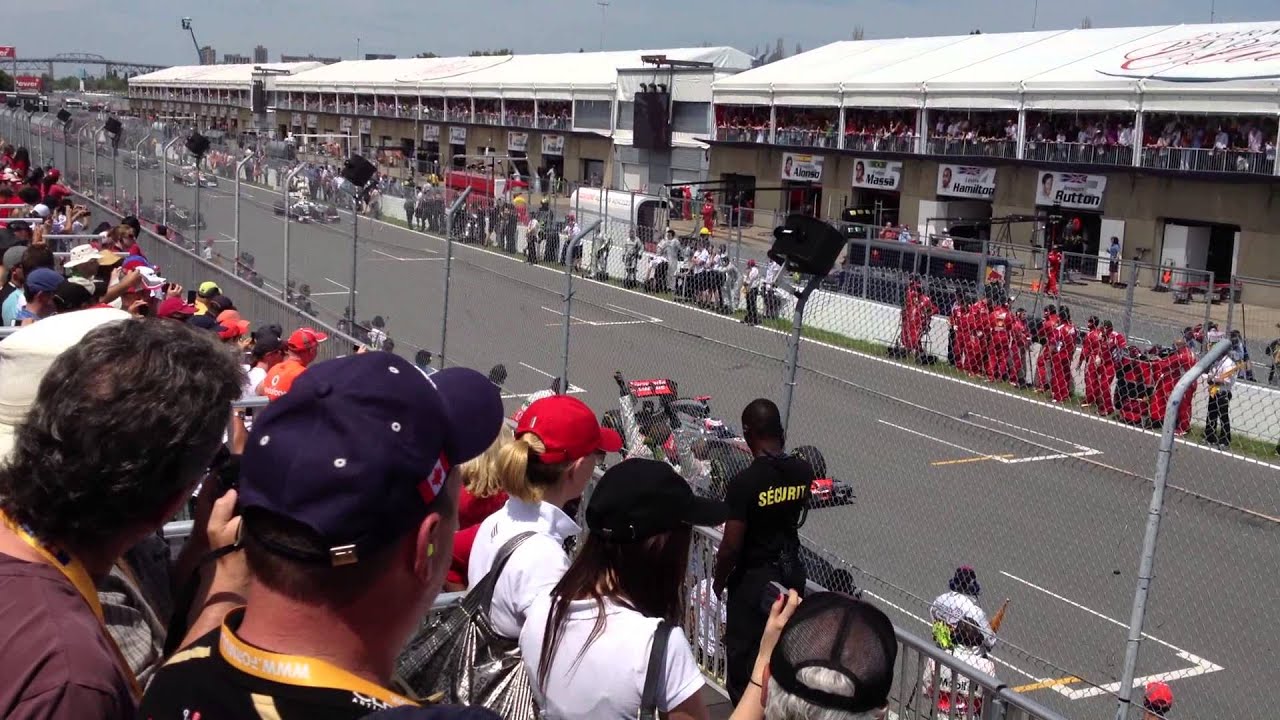 Race Day F1 - Formation lap in Montreal, Canada 2012 - YouTube