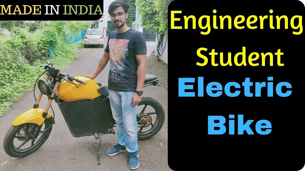 BTech Student Made Electric Motorcycle in India | Inspiring EV Startup ...