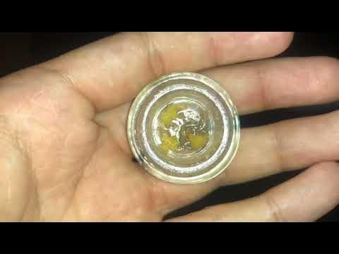 Dabbing live resin wax Raw garden flavor review - YouTube