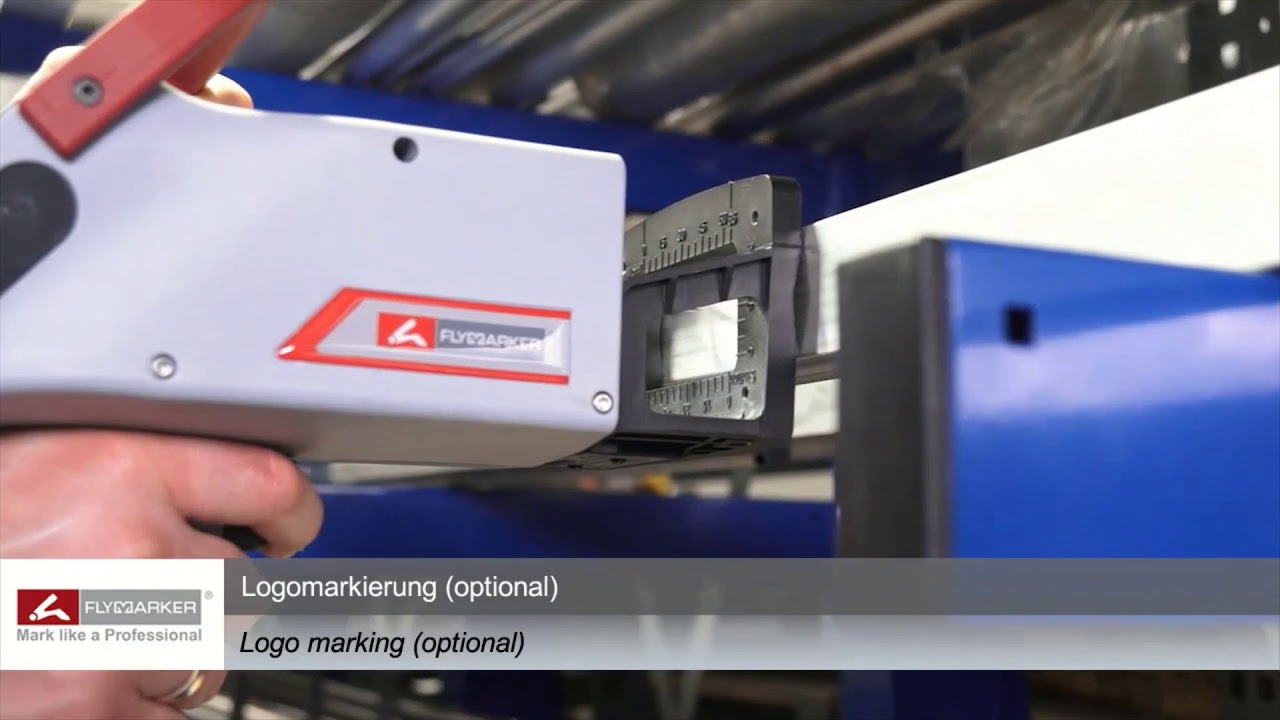 Logo's markeren met Markator FlyMarker mini markeermachines - YouTube