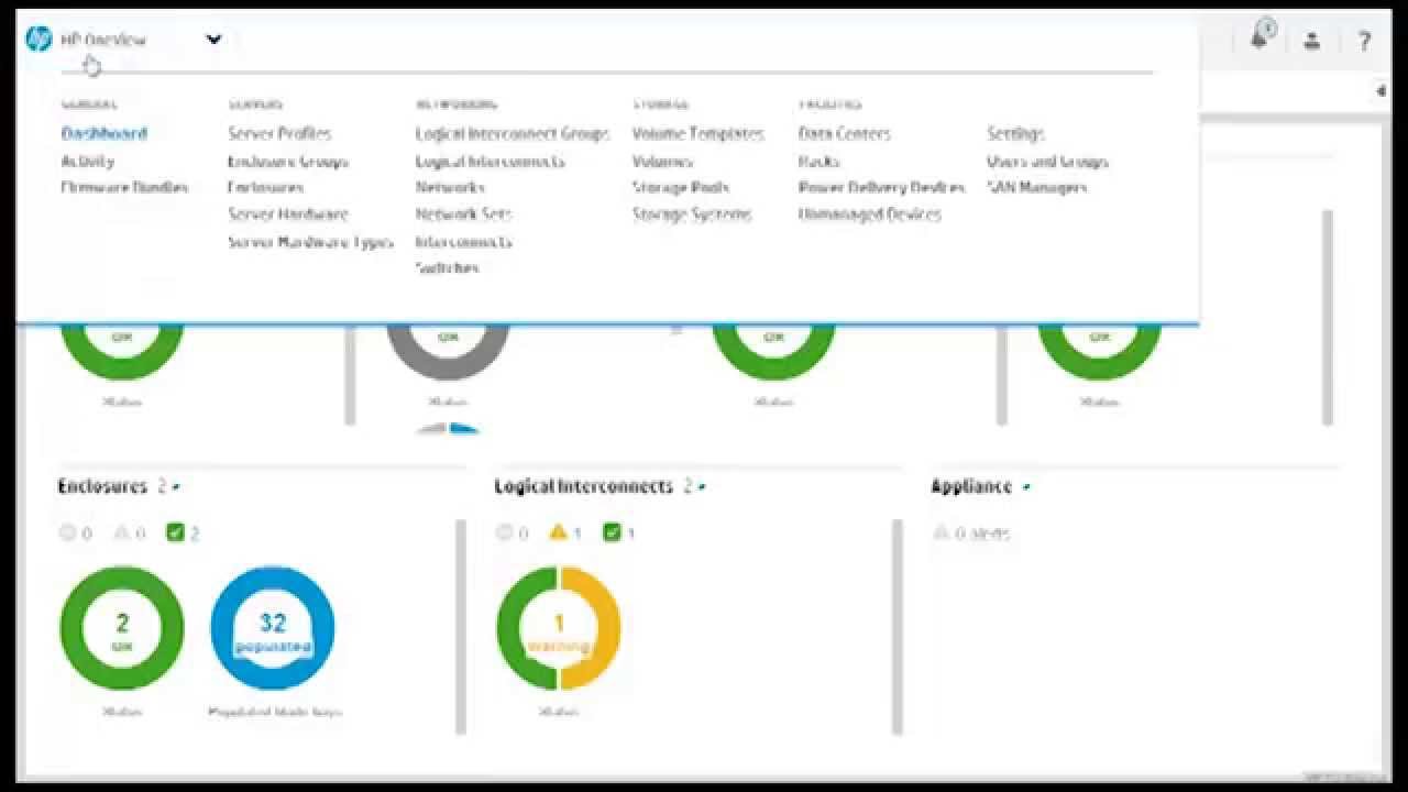 HP OneView UI Tour 3-26 (no music) - YouTube