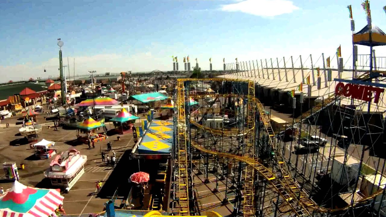 Comet II Roller Coaster at Tulsa State Fair 2011 - YouTube