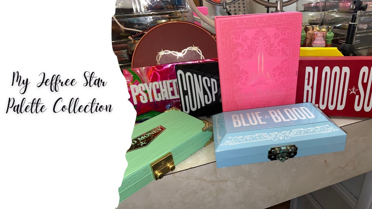 My Jeffree Star Palette Collection || Eighteen Palettes In Total ...