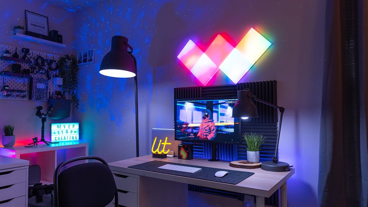 UPGRADED MY SETUP!! IKEA LINNMON BUDGET DESK SETUP - YouTube