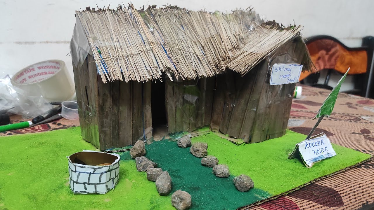 Kuchcha house|Kids Activity|School activity|ItsNetaji|School project ...