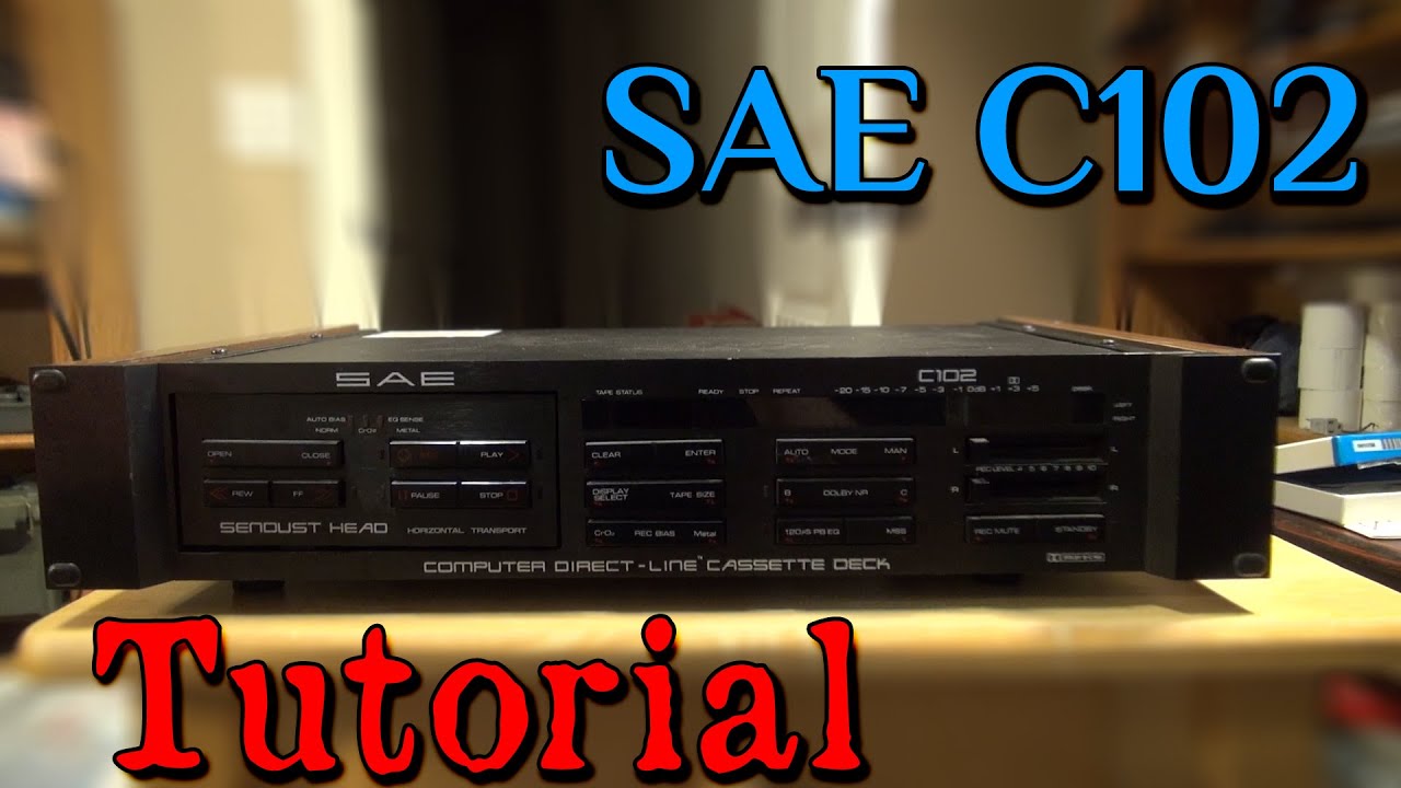 Opening Cassette Tray on an SAE C102 - YouTube