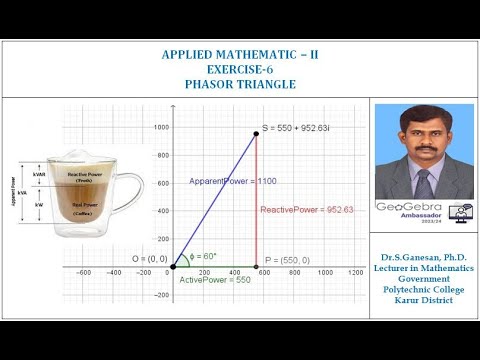 AM-2 Ex-6 Phasor Triangle (Practical Exercise using GeoGebra Software) - YouTube