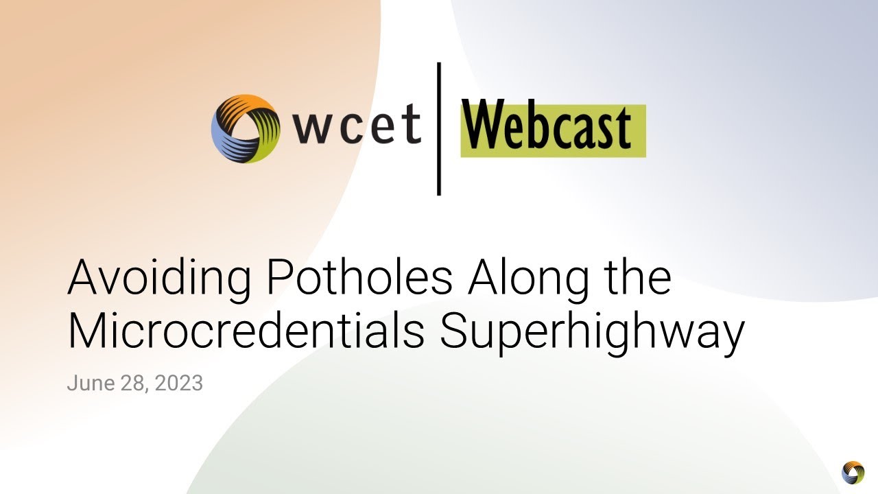 Avoiding Potholes Along the Microcredentials Superhighway - YouTube