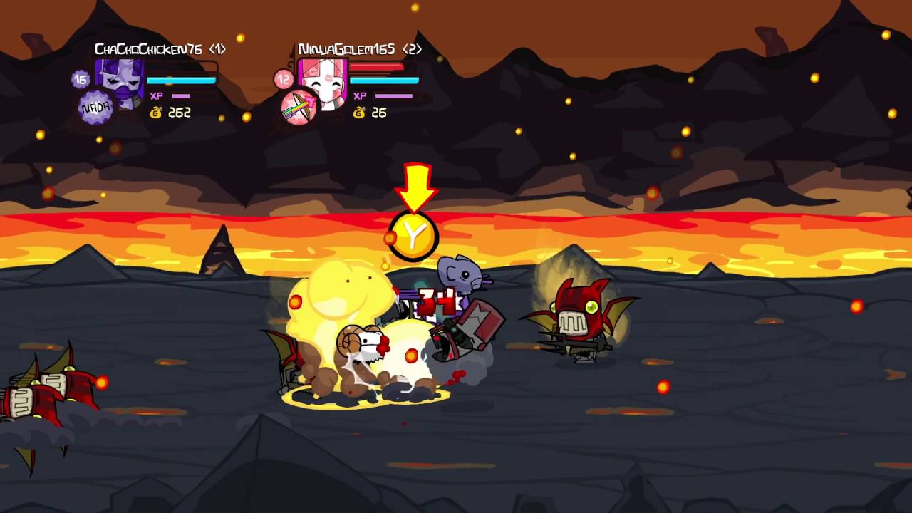 Castle Crashers Remastered, Lava World - YouTube