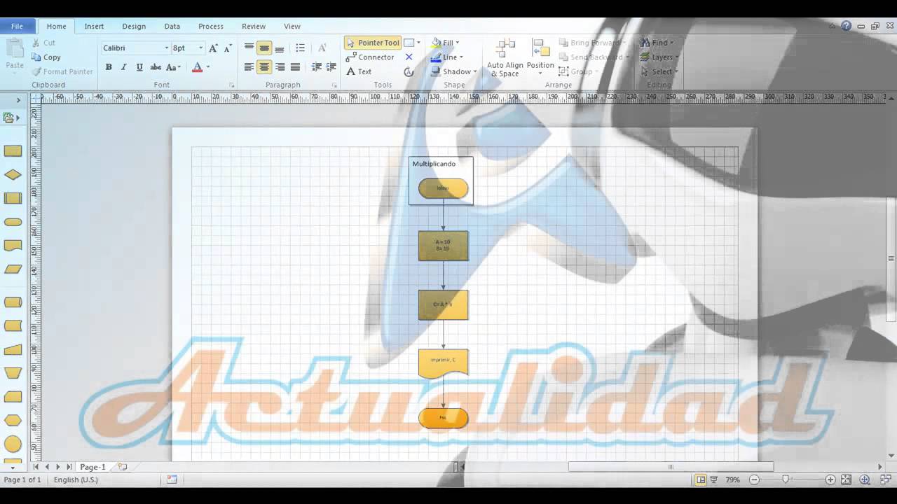 Diagrama de flujo con microsoft visio - YouTube