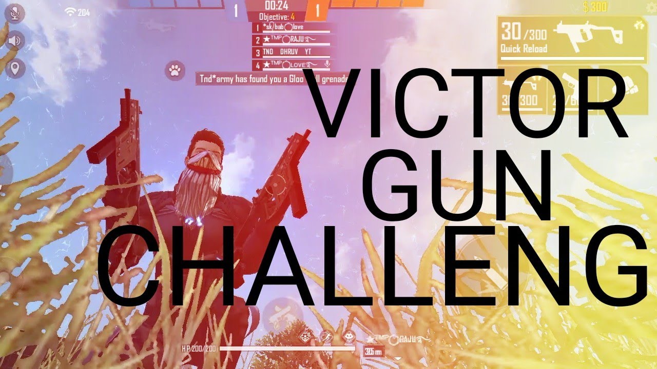 ONLY VICTOR GUN CHALLENGE DONE OP GUN VICTOR 👍👍 - YouTube