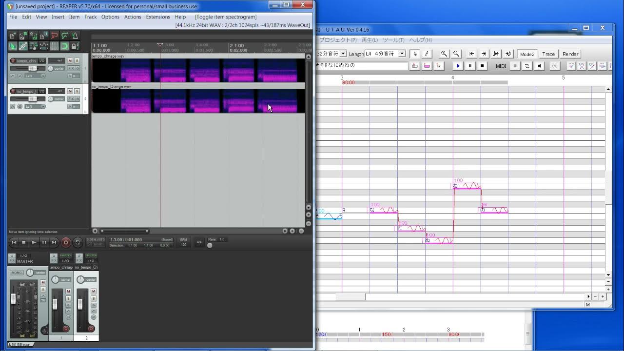 [UTAU Tutorial!] How to Change Tempo / BPM in UST AND how to change rate in REAPER to fix UST ...