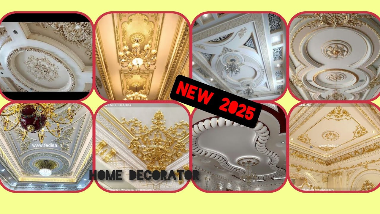 chunauti and Spanish ceiling design new living room TV lone false ...
