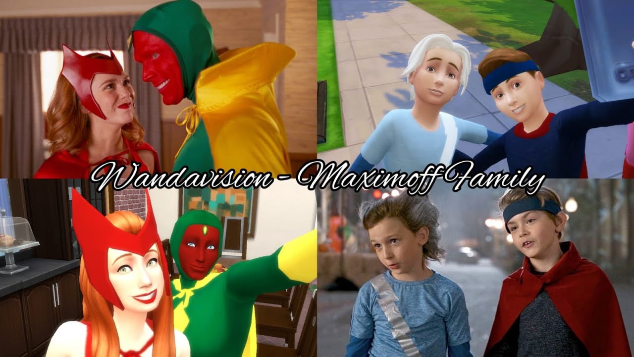 WandaVision: Maximoff Family Inspired - TS4 [SPEED SIMS] - YouTube