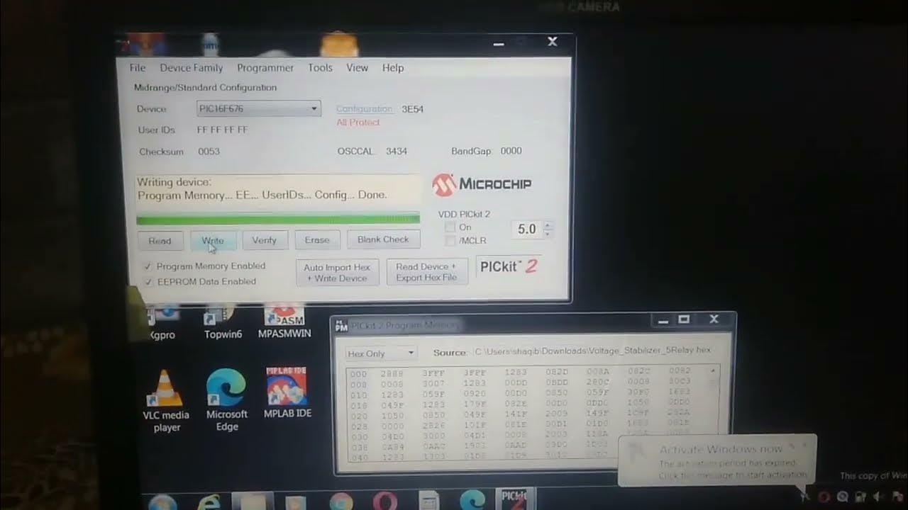how to make program on microcontroller pic 16F676 - YouTube