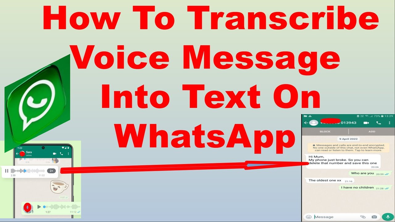 How To Transcribe Voice Message Into Text On WhatsApp - YouTube