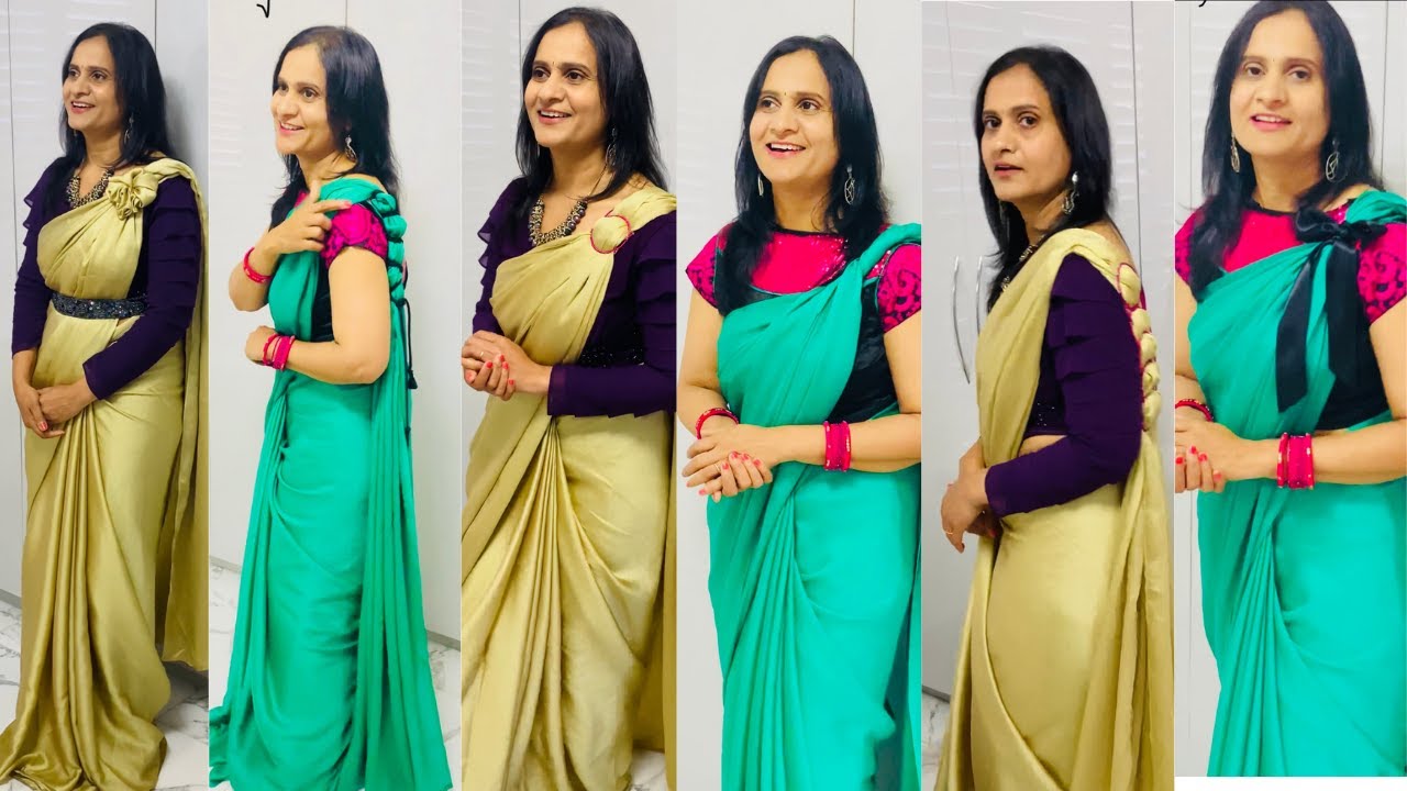 SAREE PALLU STYLES IN TELUGU // Different pallu designs (how to make ...