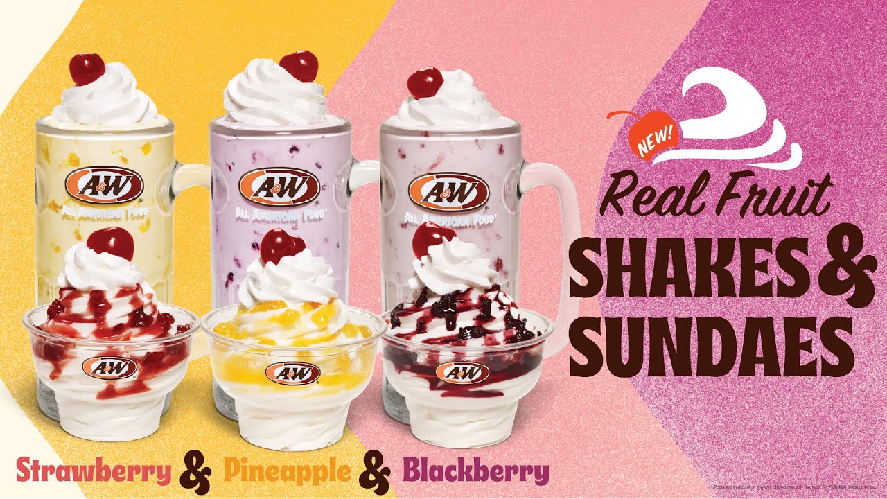 New! Real Fruit Shakes & Sundaes | A&W Restaurants - YouTube