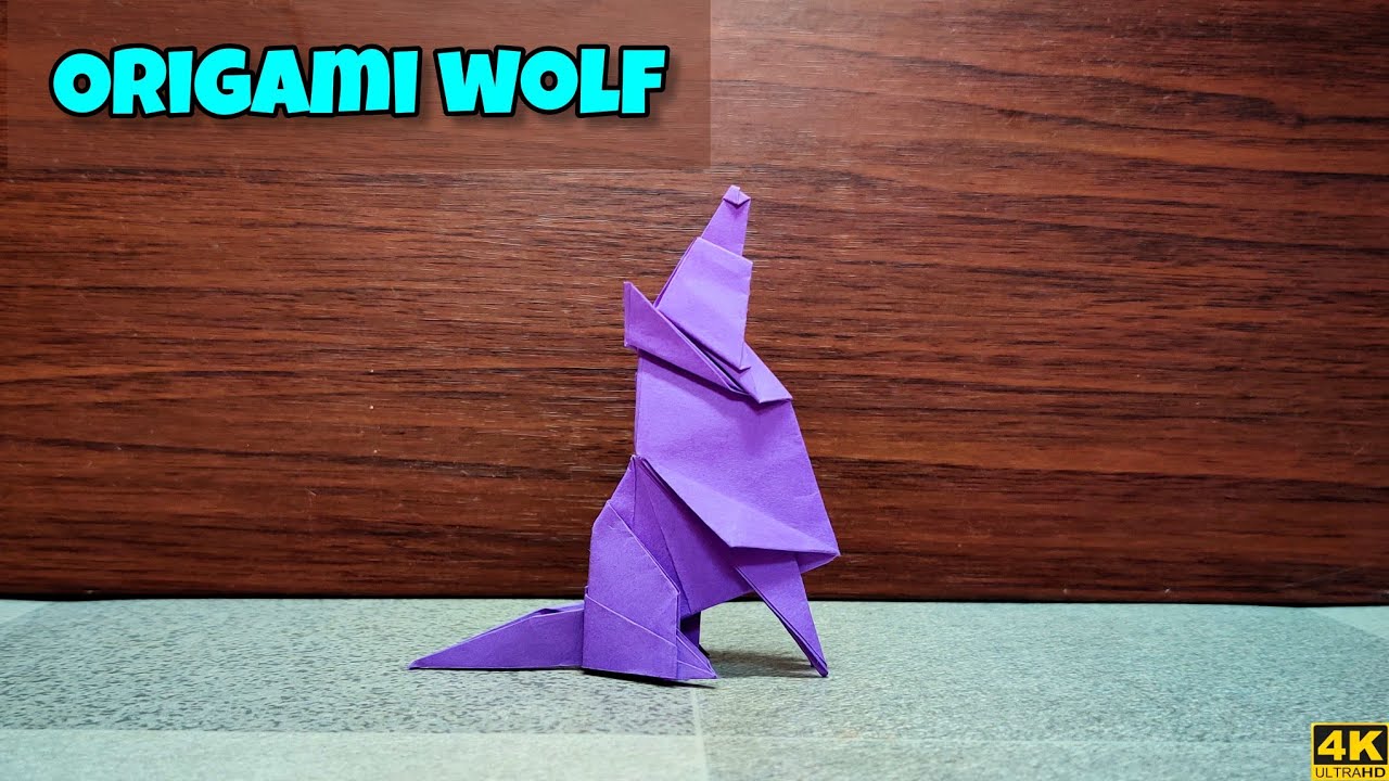 Origami Wolf | Origami tutorial | Paper craft - YouTube