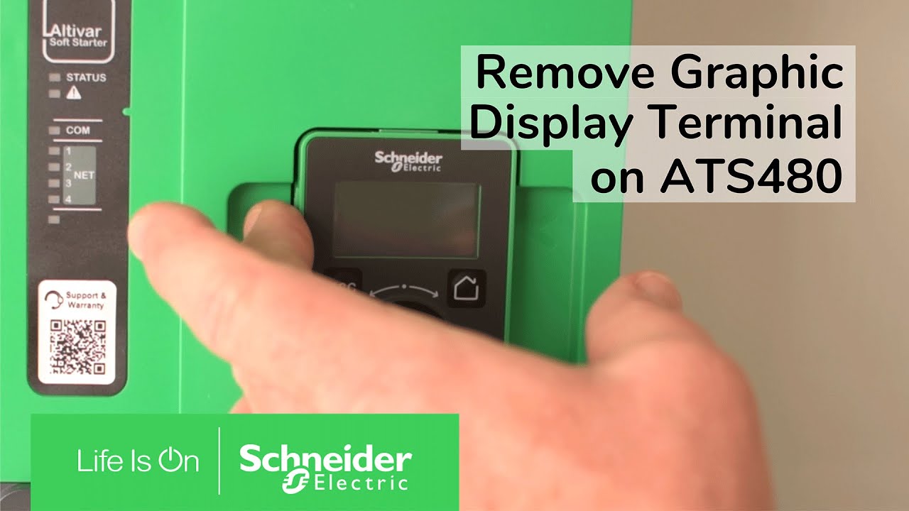 How to remove the keypad from an ATS480 Soft Starter? | Schneider ...