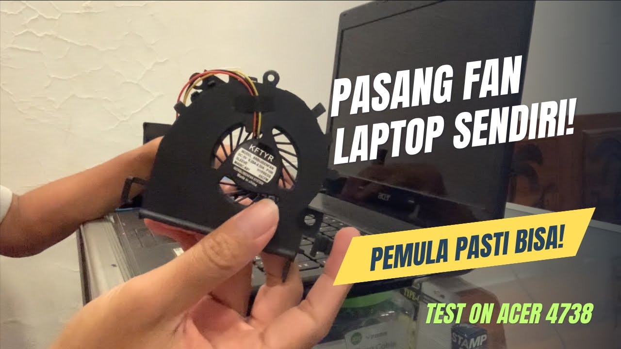 Ganti cooling fan ternyata Mudah. Test On laptop Acer 4738! - YouTube