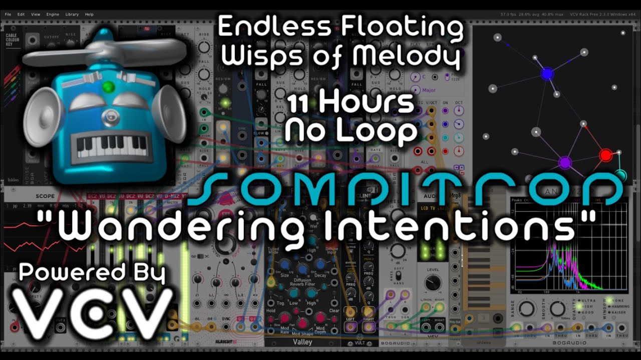 "Wandering Intentions" - SomniTron SleepTones - Neutrinode Module - VCV Rack - YouTube
