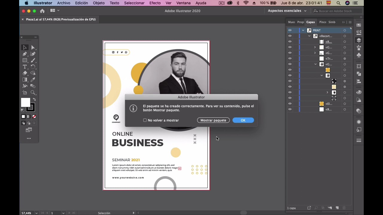 Empaquetado de Ejercicio Illustrator y Photshop - YouTube