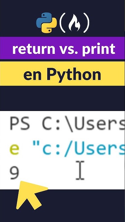 Python return vs. print() - Diferencias y Cómo Usarlos con un Ejemplo #Shorts - YouTube