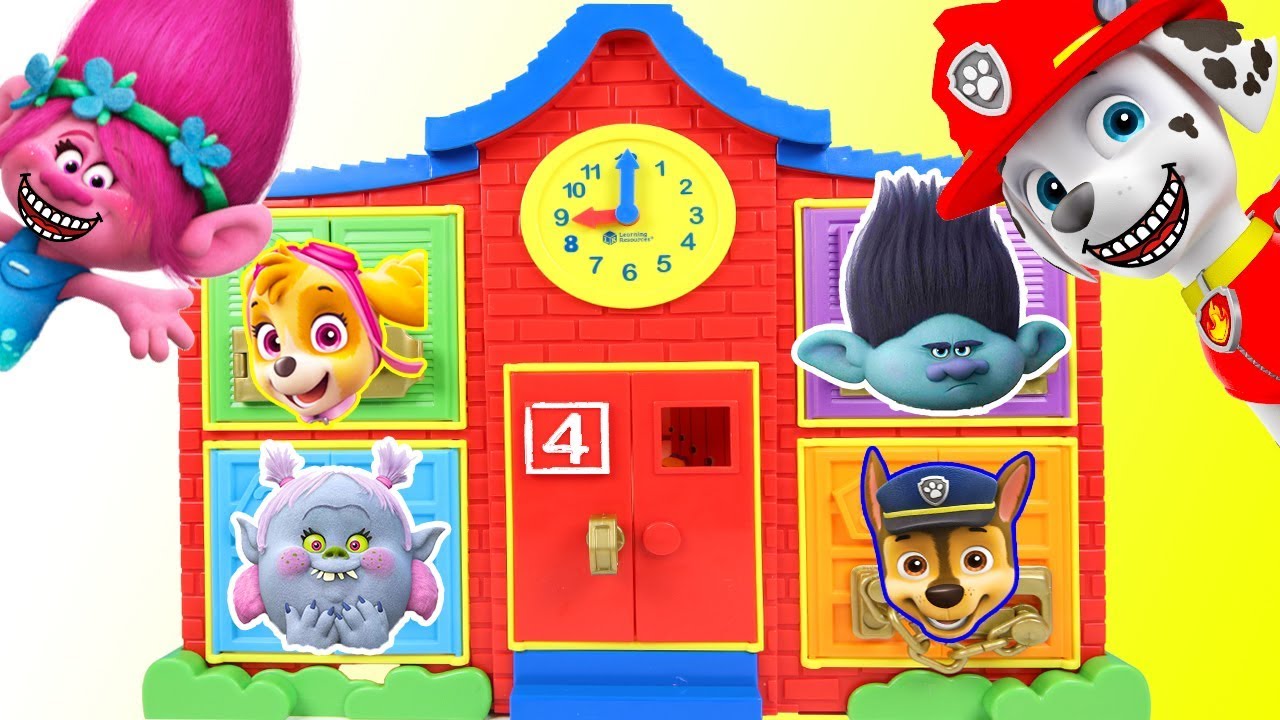 HELP MARSHALL FIND POPPY! Paw Patrol and the Trolls Movie Latch and ...