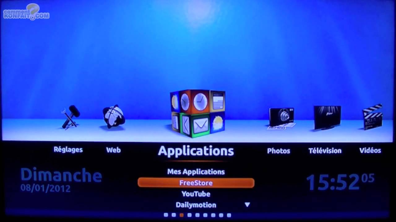 Freebox révolution Applications - YouTube