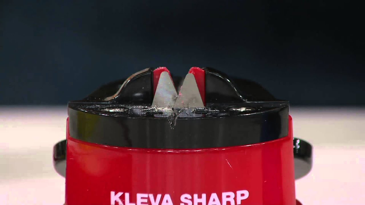 Kleva S/2 Counter Top Knife Sharpeners with Suction Base on QVC - YouTube