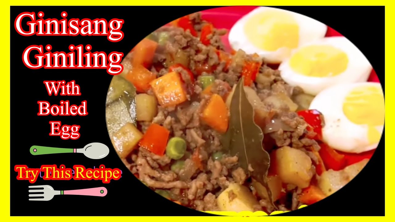 Filipino recipe/Paano magluto ng ginisang giniling with vegetable ...