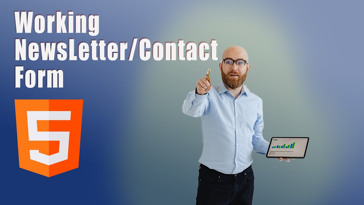 Working Newsletter Contact Form Without Any Backend Html5 Only Youtube