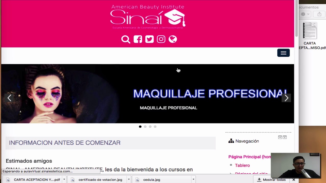 Tutorial Plataforma Virtual - Sinai America Beauty Institute - YouTube
