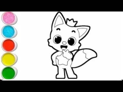 Pinkfong drawing and coloring for kids and toddler's.