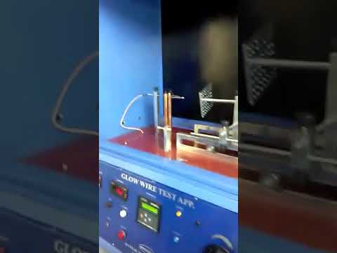 Glow wire test apparatus automatic - YouTube