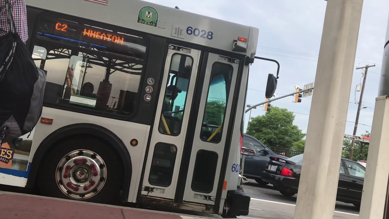 2005 WMATA Metrobus Flyer DE40LF Bus 6028 on Route C2 to Wheaton Metro ...