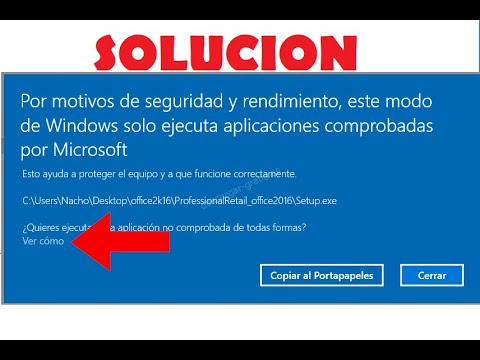 no deja instalar programas, este modo de windows solo ejecuta ...