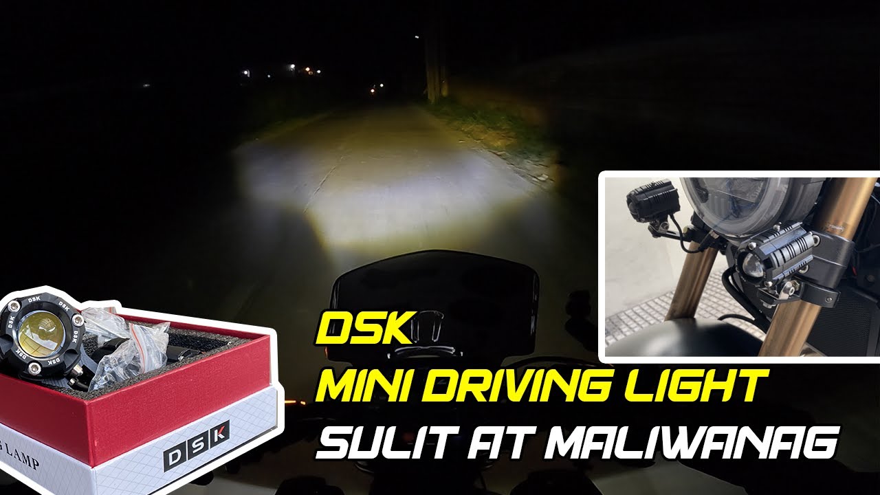 NEW INSTALLED DSK MINI DRIVING LIGHT | HONDA CB650R - YouTube