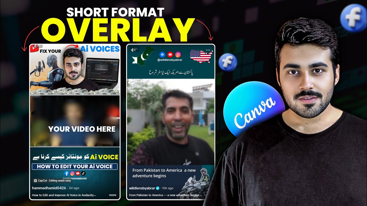 How to Create Header & Footer Overlay in Canva - YouTube