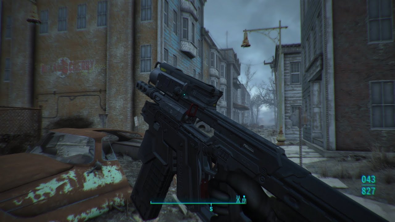 Fallout 4 The Best Cyberpunk 2077 Weapon MODS Gameplay 1440p HD 60fps ...