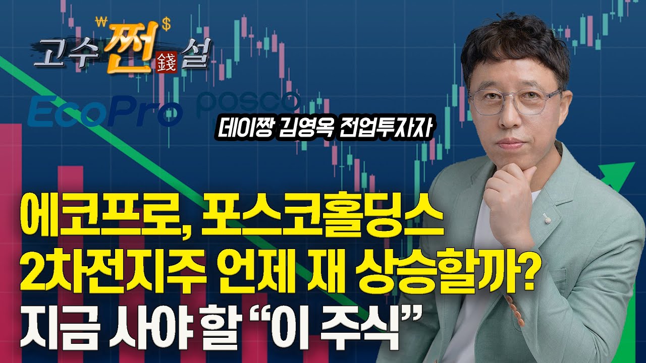 에코프로 포스코홀딩스 2차전지주 언제 반등할까 지금 사서 묻어둘 주식은 내년 코스피 3000 갈 수 있을 것ㅣ데이