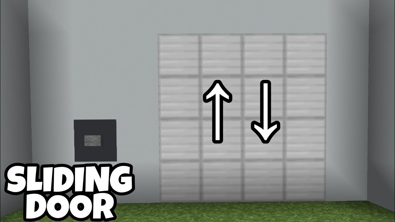 4by4 Sliding Door in Minecraft - YouTube